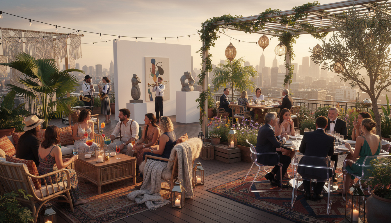 10 idées de thèmes originaux pour une soirée sur un rooftop